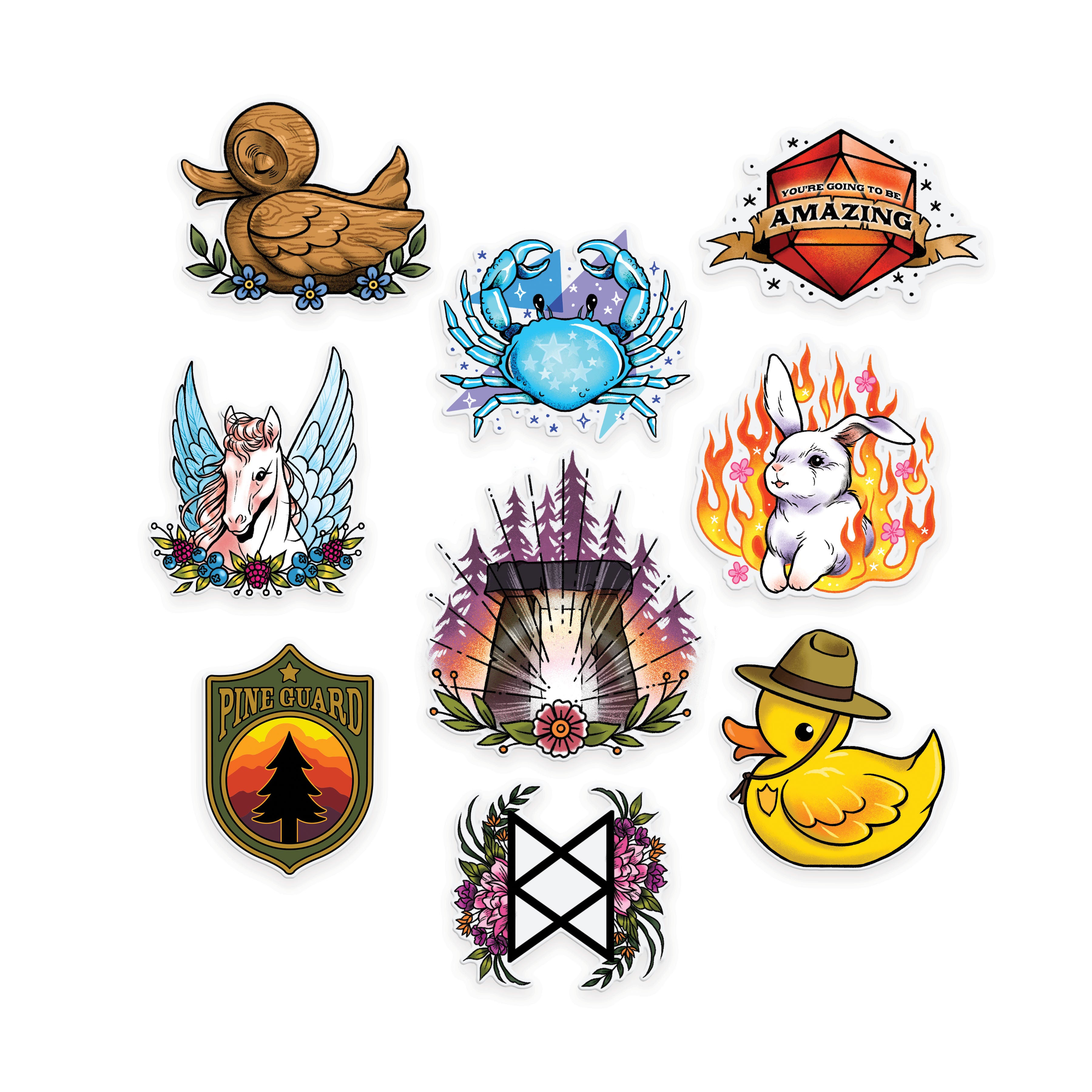 TAZ Design Art Packs (Tattoo or Sticker) – McElroy Merch Squad